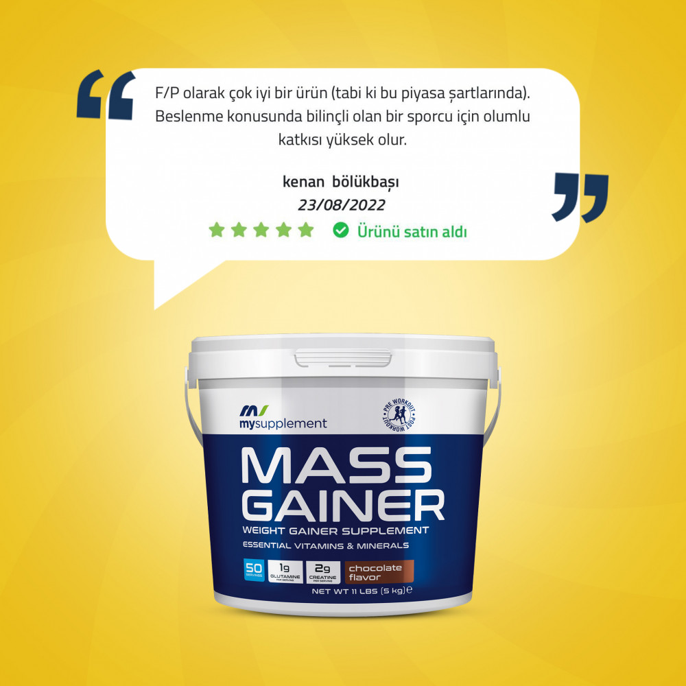 Mysupplement Mass Gainer Çikolata 3000 gr | MySupplement | MySupplement